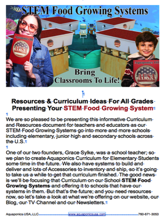 Aquaponics in the Classroom | Aquaponics USA